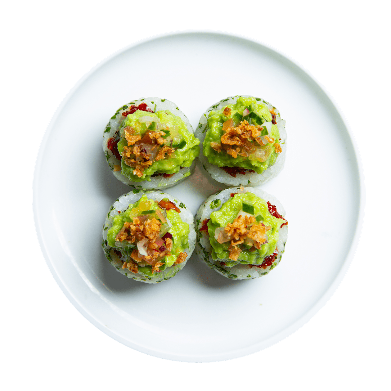 veggie volcano roll
