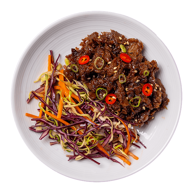 pulled shiitake teriyaki